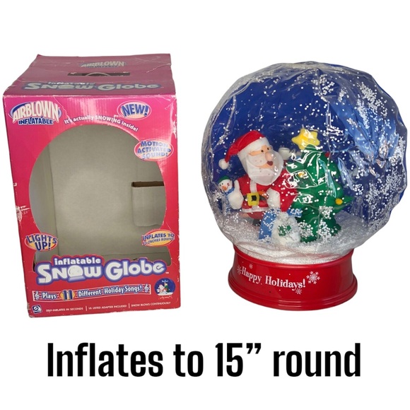 Gemmy | Holiday | Gemmy Airblown Inflatable Tabletop Musical Snow Globe ...
